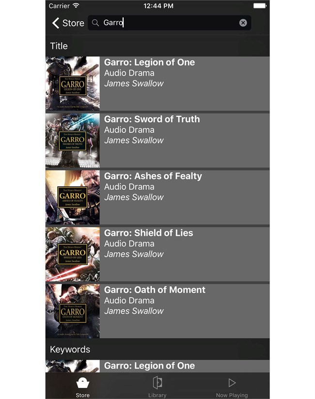 Black Library - BL Audio App